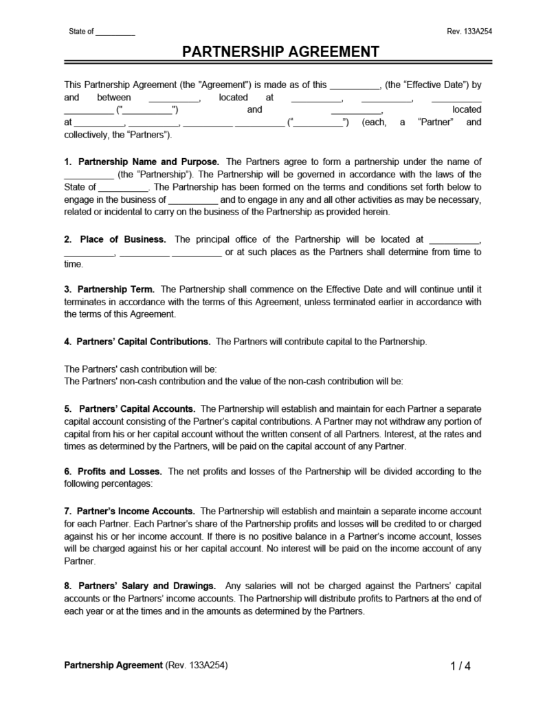 Guide to Making a 50/50 Partnership Agreement | Eqvista