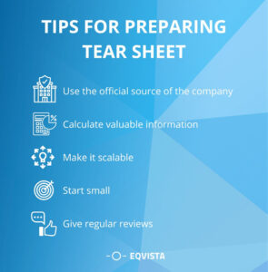 What is a Tear Sheet? | Eqvista