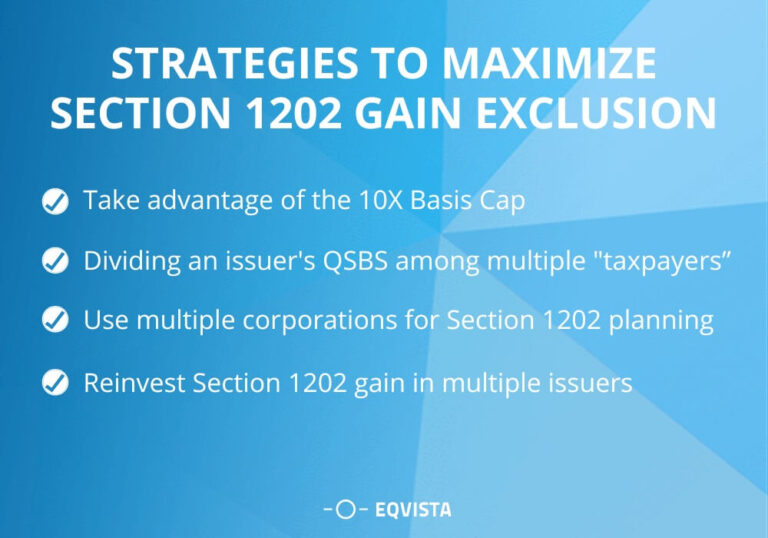 Strategies to Maximize Section 1202 Gain Exclusion Amount | Eqvista