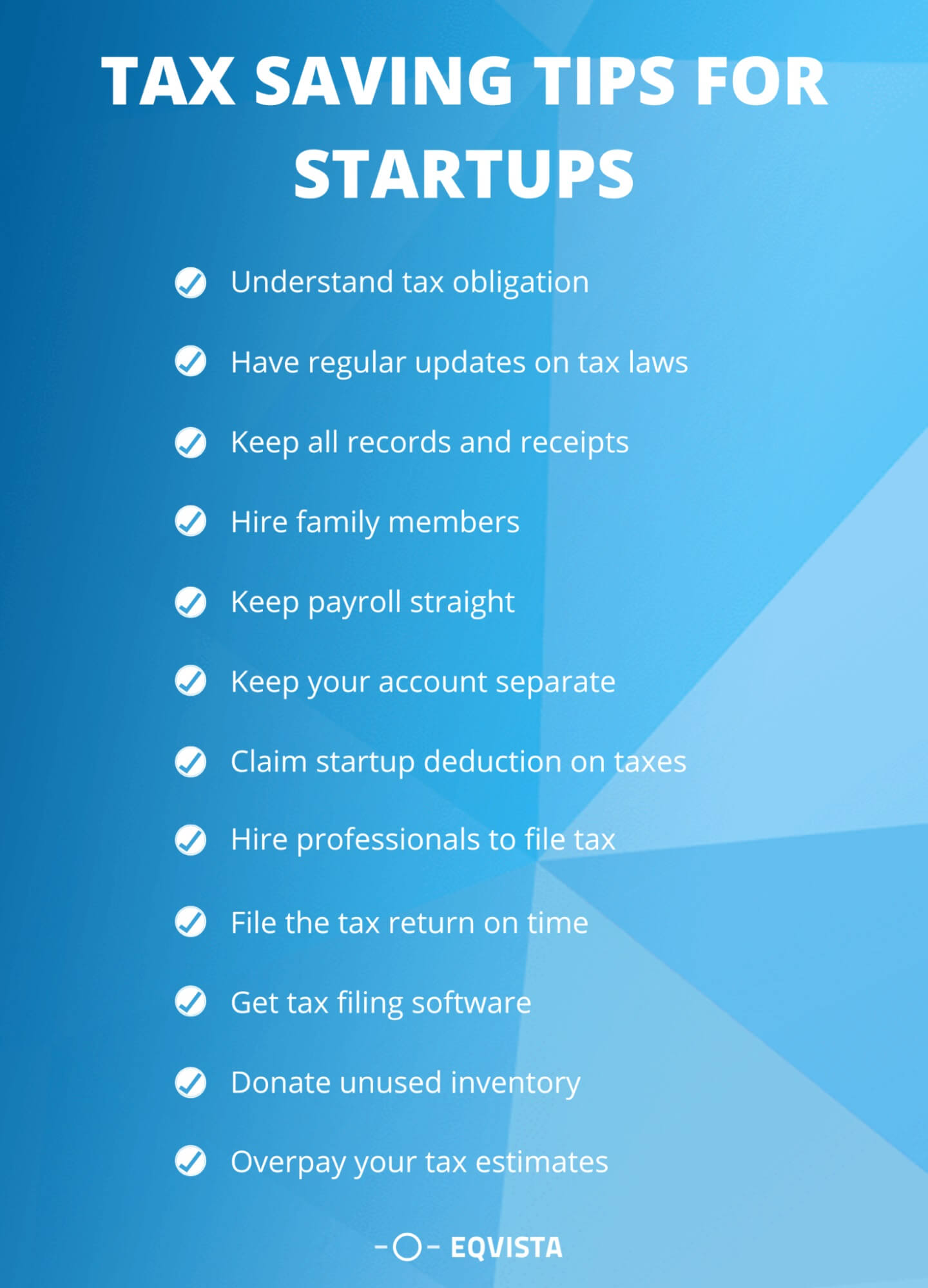 10 Simple Ways to Save on Taxes as a Startup | Eqvista