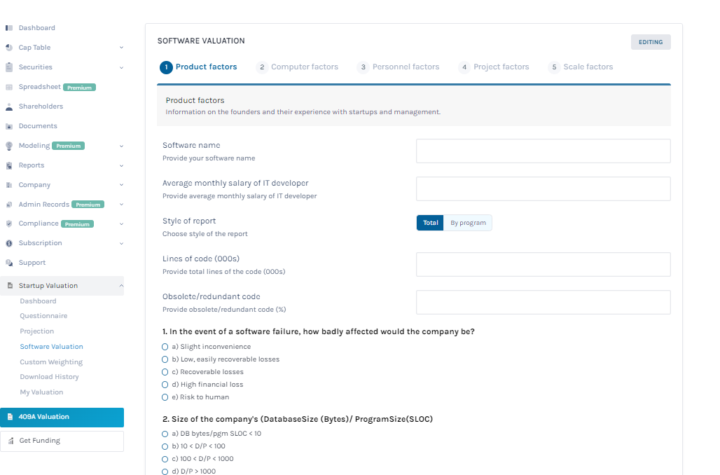 Startup Valuation Software | Eqvista