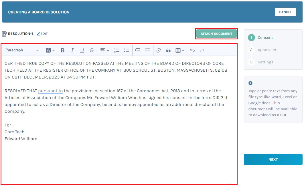 What is a Board Resolution and when is it required? | Eqvista