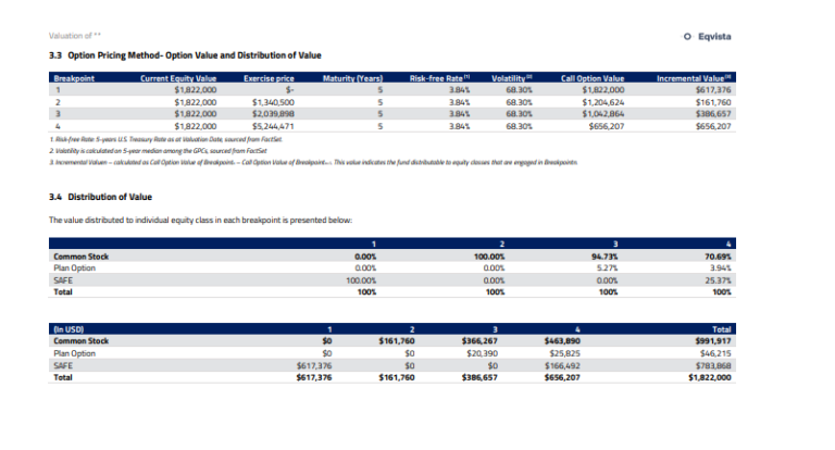 409A Valuation Report Example (Sample PDF Included) | Eqvista